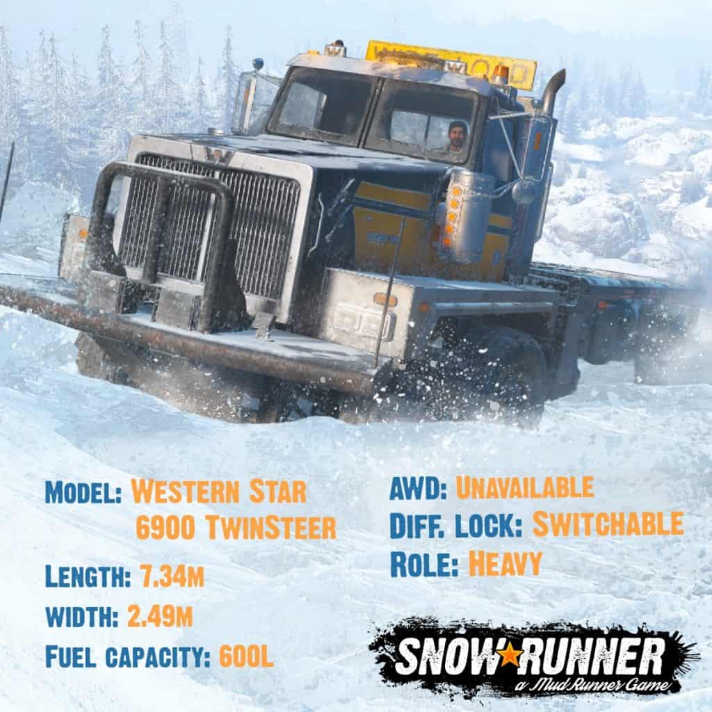 SnowRunner: Western Star 6900 TwinSteer - SnowRunner Mod Download