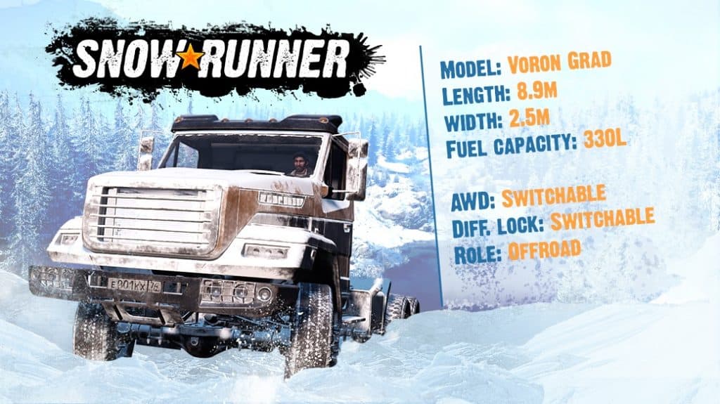 SnowRunner: Voron Grad Truck - SnowRunner Mod Download