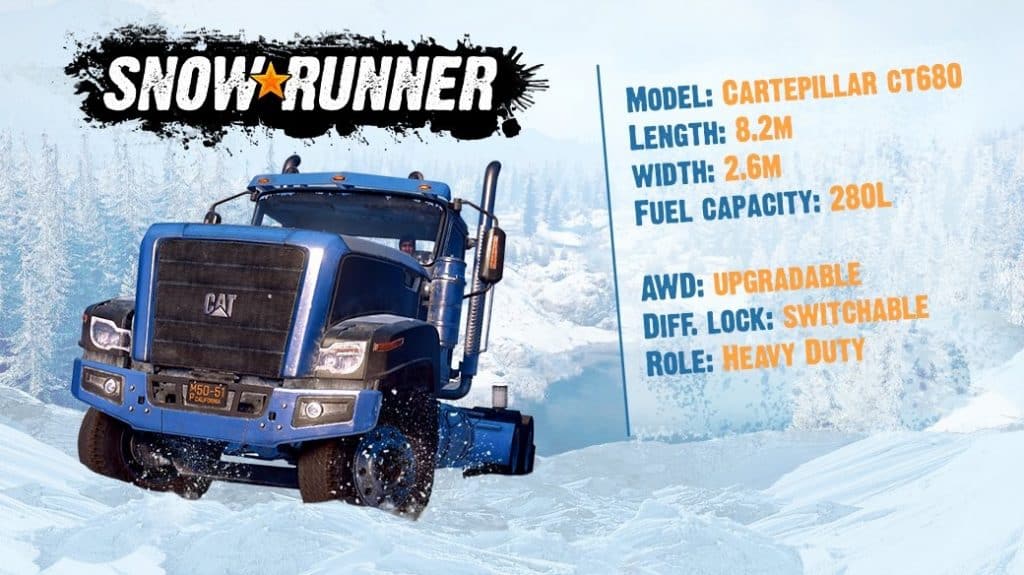 SnowRunner: Caterpillar CT 680 Truck - SnowRunner Mod Download