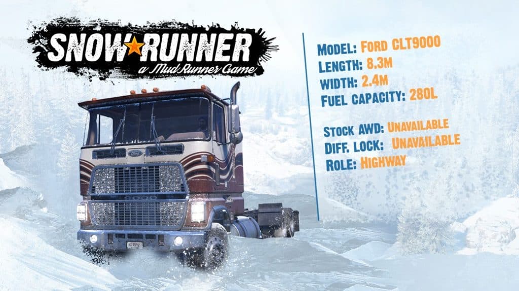 SnowRunner: Ford CLT 9000 Truck - SnowRunner Mod Download