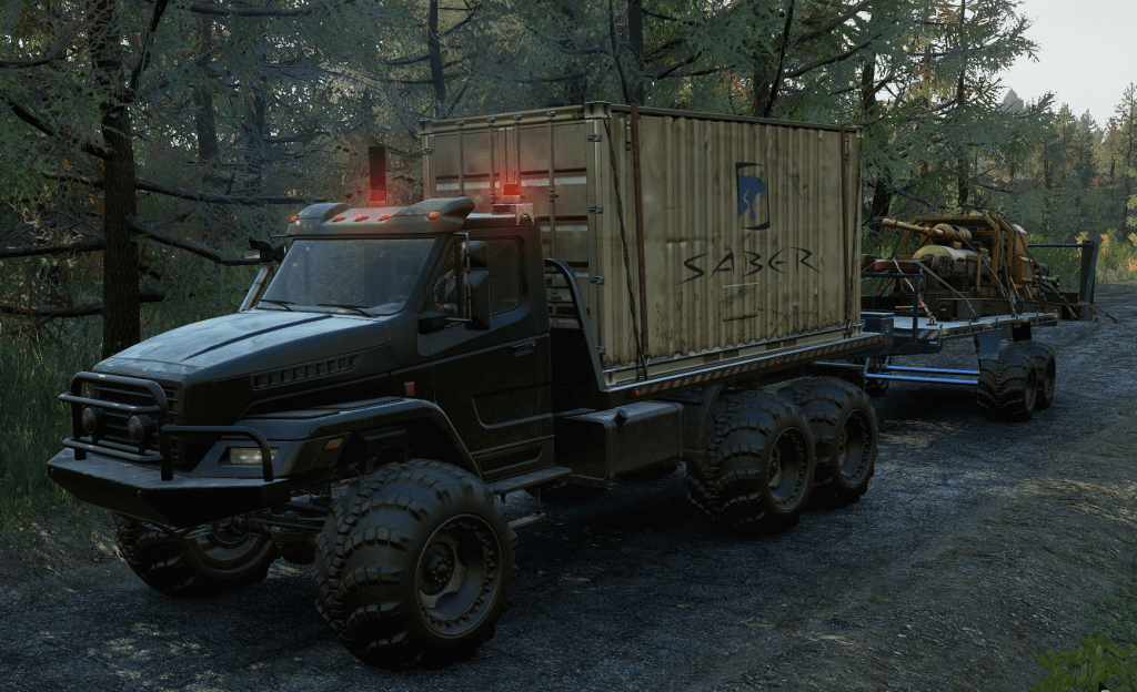 Emil's offroad scout trailer flatbed v1 - SnowRunner Mod Download
