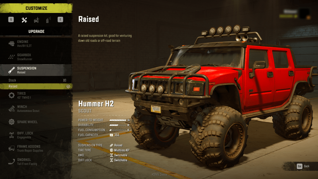 HUMMER H2 Buffed Up - SnowRunner Mod Download