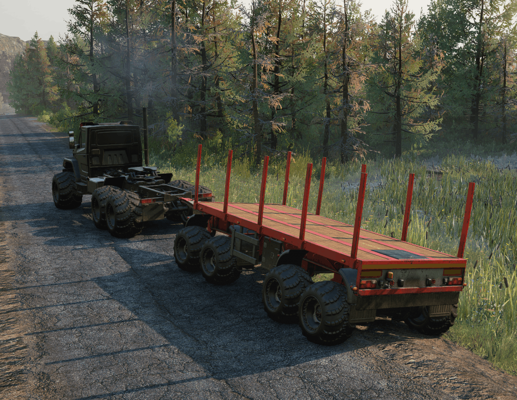 Offroad flatbed trailer 1.0.0 - SnowRunner Mod Download