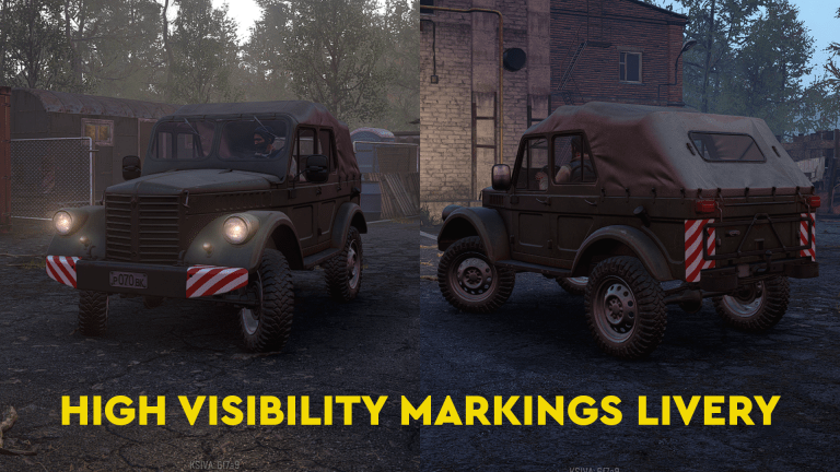 TUZ 166 Skin - High Visibility Markings - SnowRunner Mod Download